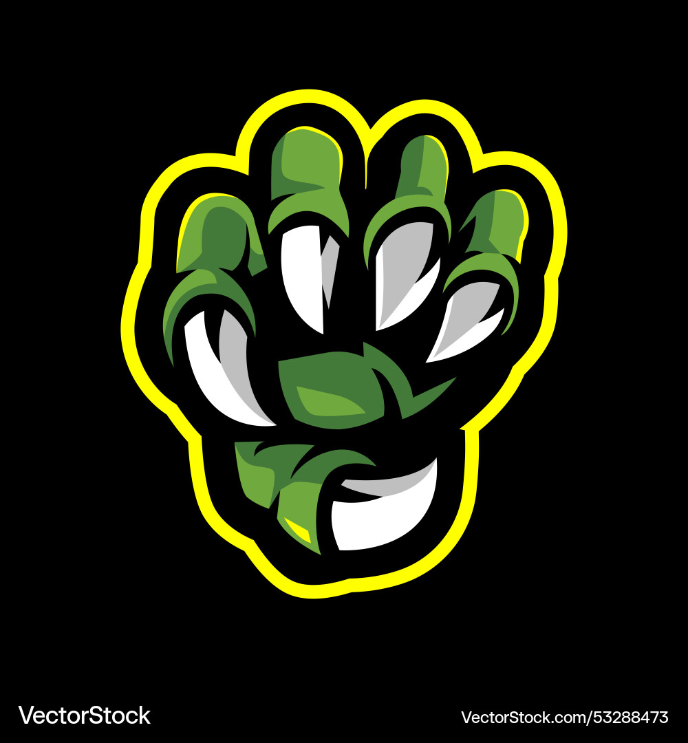 Monster Claw Mascot - Sport Logo Royalty Free Vector Image