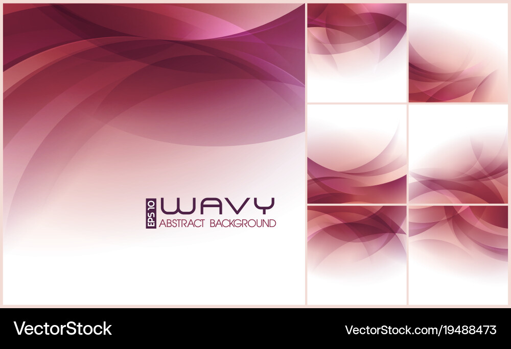 Wavy abstract background Royalty Free Vector Image