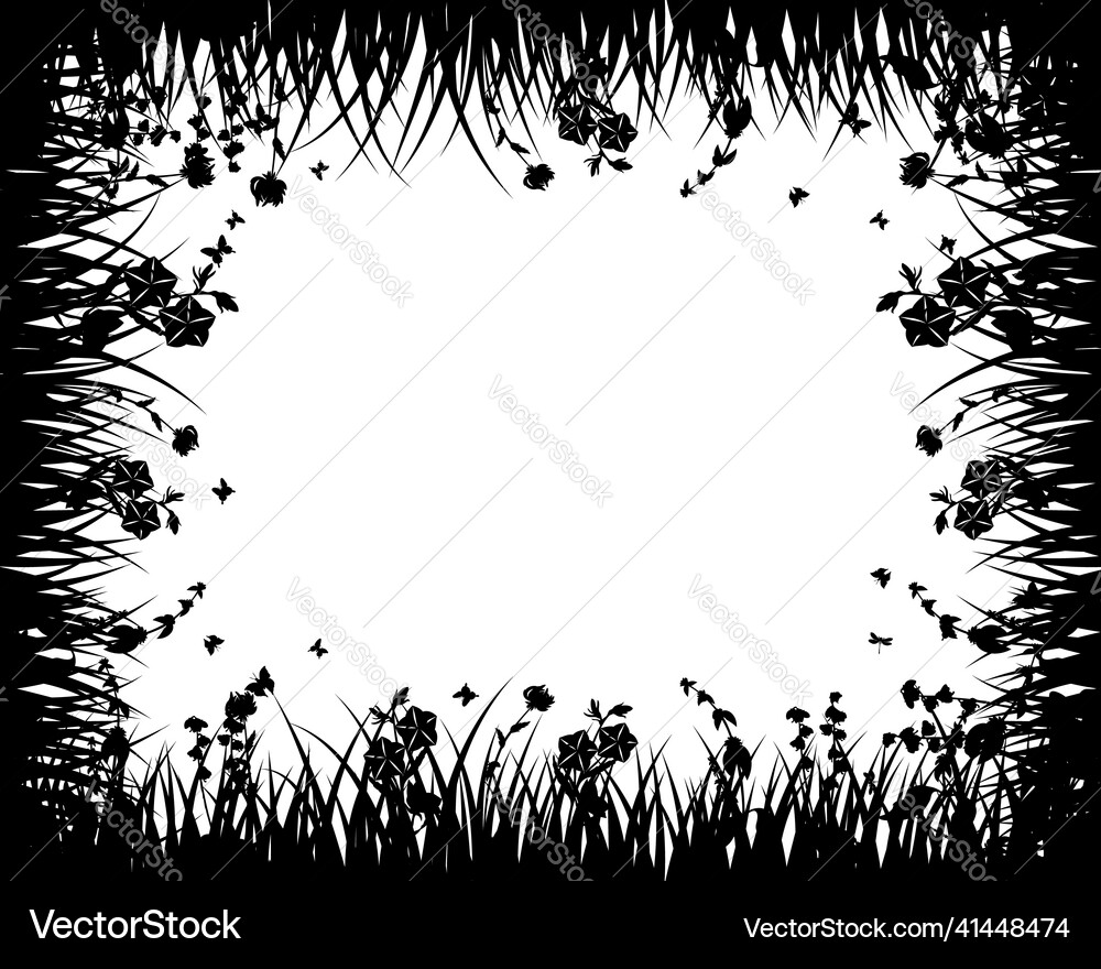 Green grass meadow Royalty Free Vector Image - VectorStock