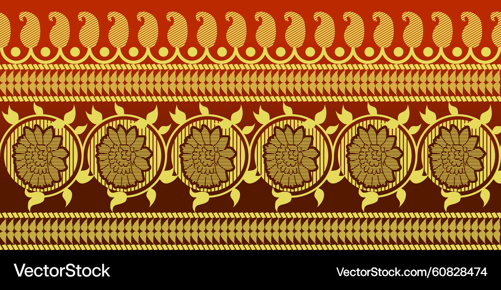 Traditional saree motifs Vector Images & Graphics for Commercial Use ...