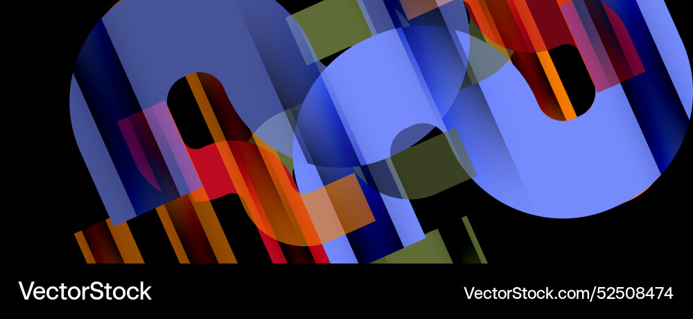 Lines abstract letter style design background Vector Image