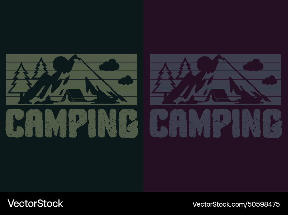 Camping Royalty Free Vector Image - VectorStock