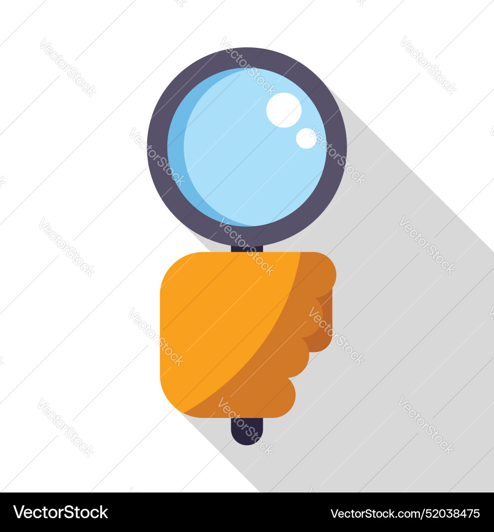 Hand holding magnifying glass searching Royalty Free Vector