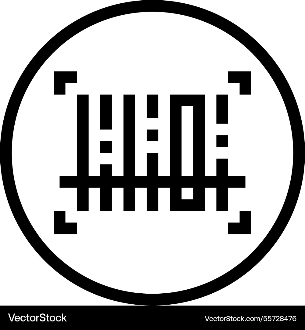 Barcode scanning icon design Royalty Free Vector Image