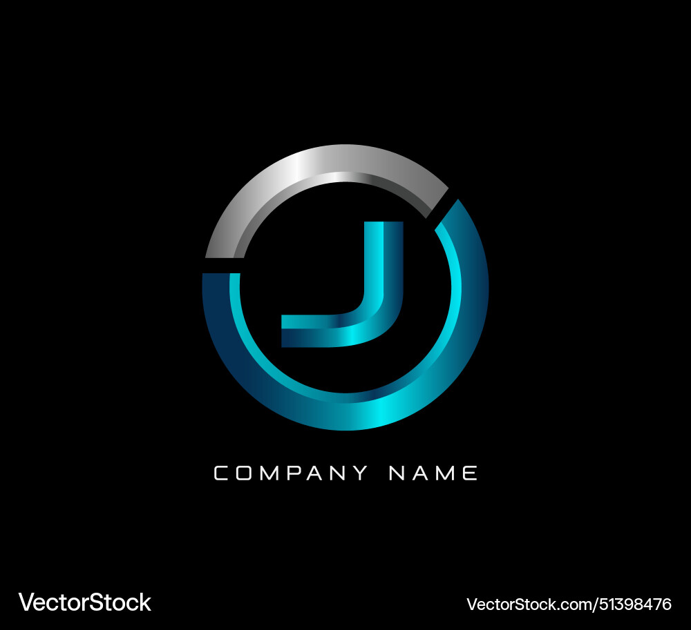 J letter corporate logo design template Royalty Free Vector