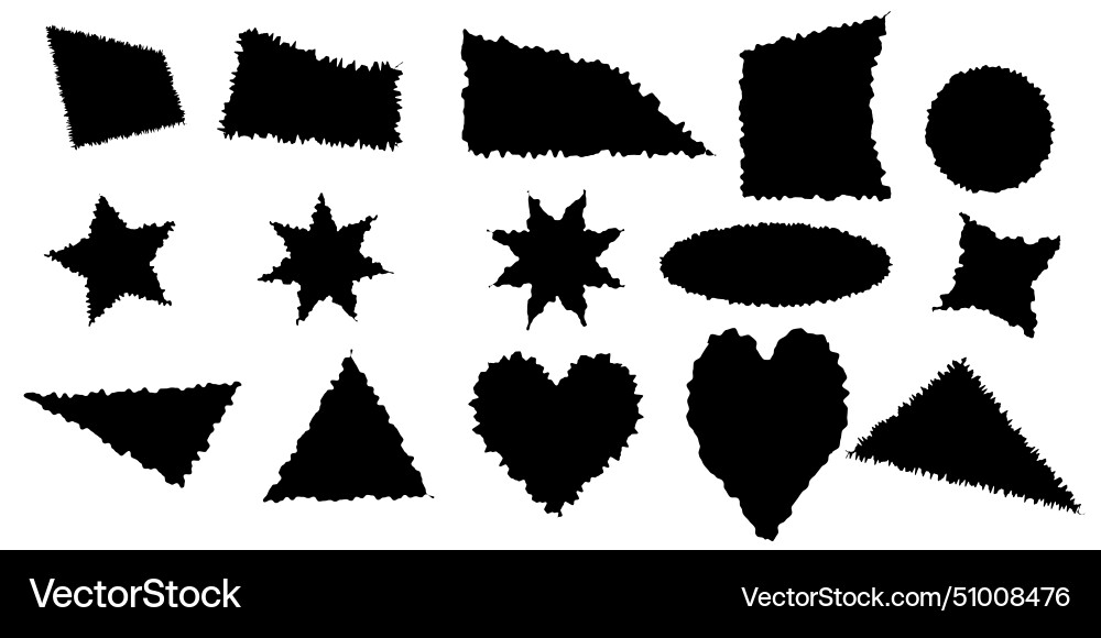 Jaggered form0403 Royalty Free Vector Image - VectorStock