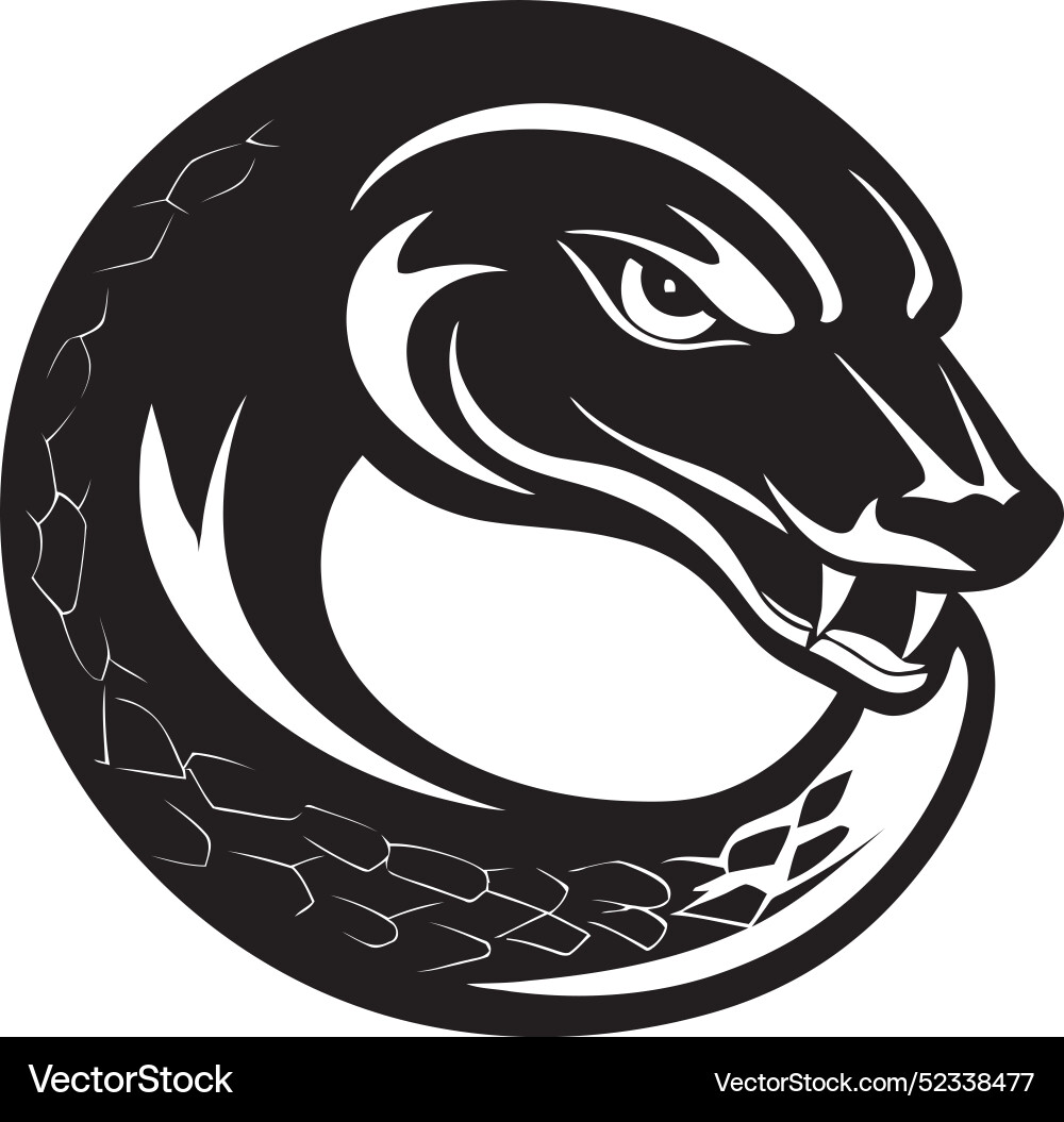 Darkened elegance noir snake charmonyx scales Vector Image