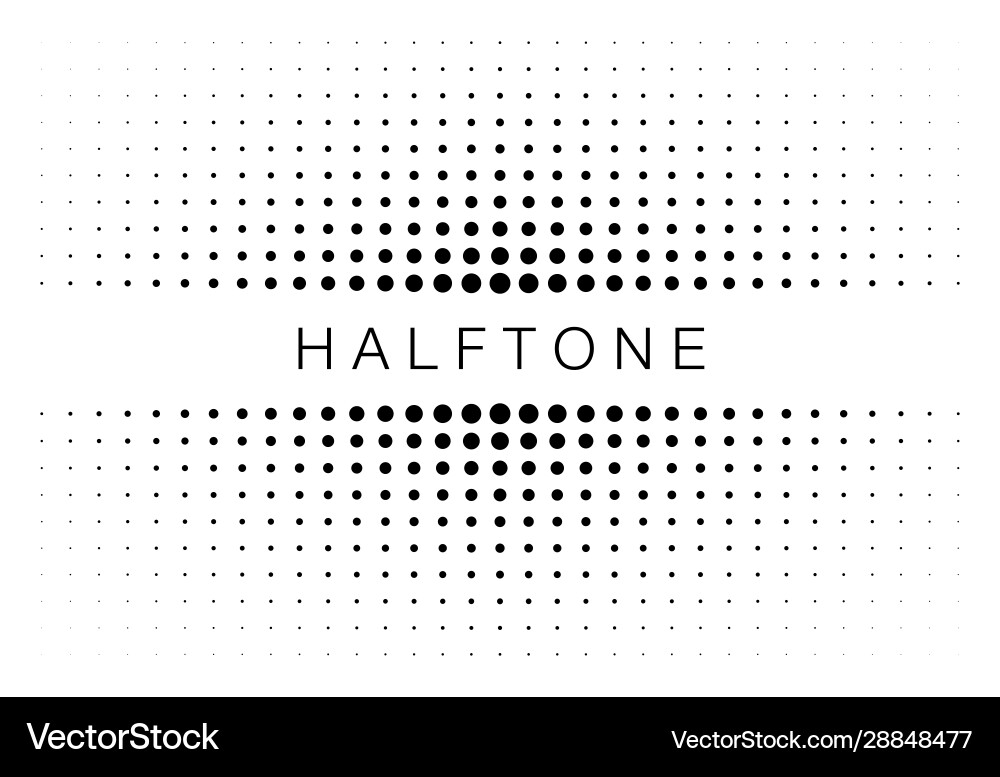 Halftone gradient texture frame Royalty Free Vector Image