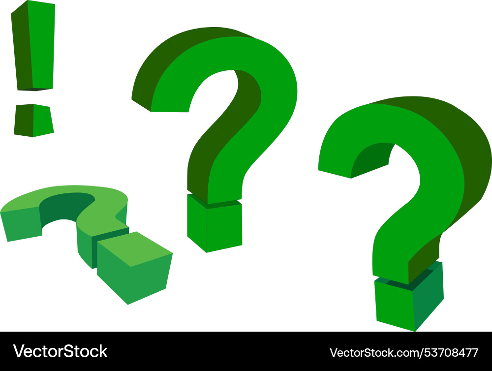 Interrogative exclamations and question Royalty Free Vector