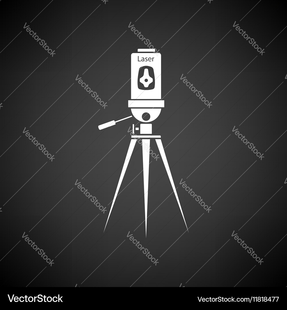 Laser level tool icon Royalty Free Vector Image
