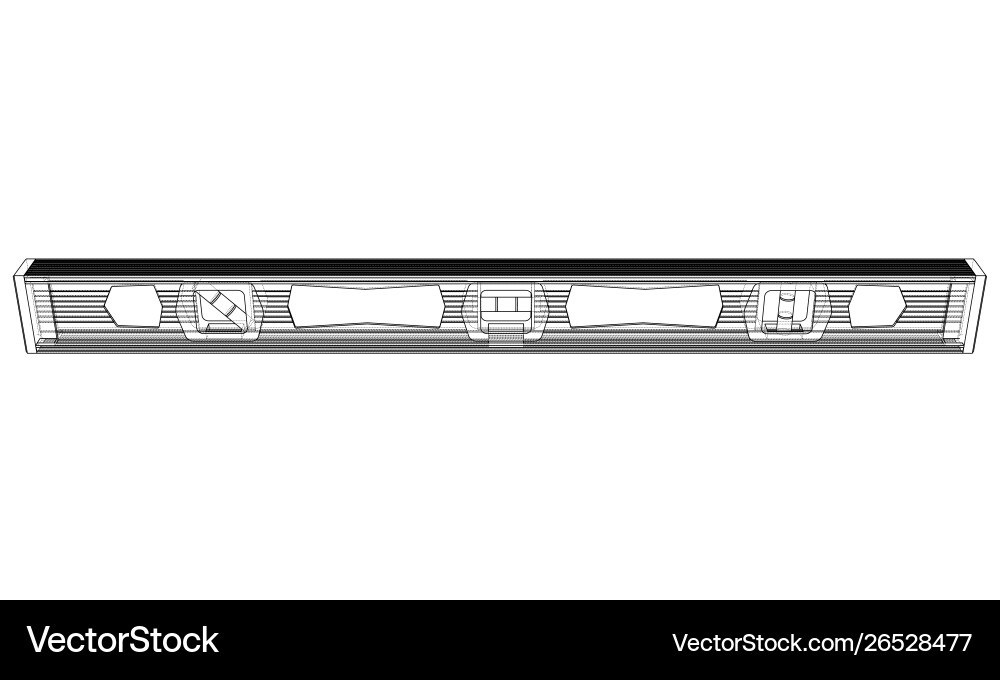 Outline building level Royalty Free Vector Image