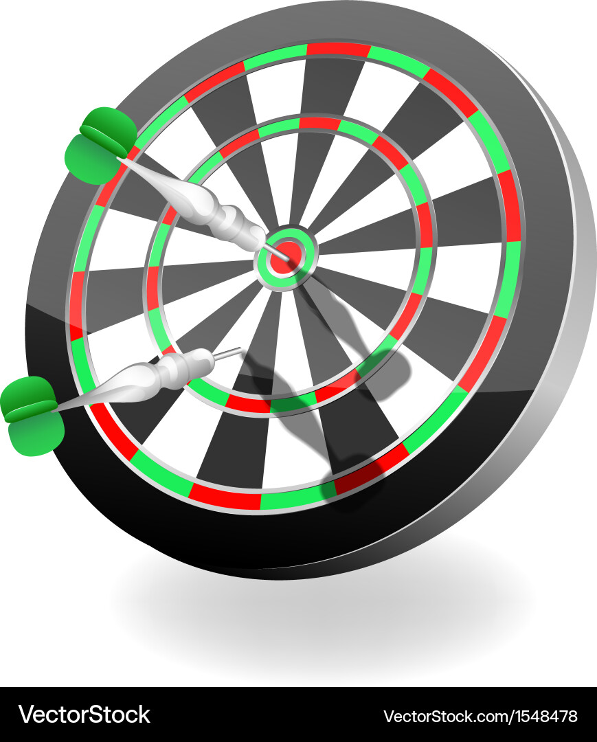 Darts Royalty Free Vector Image - VectorStock