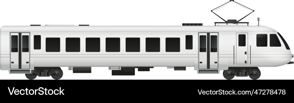 Electric train head composition Royalty Free Vector Image