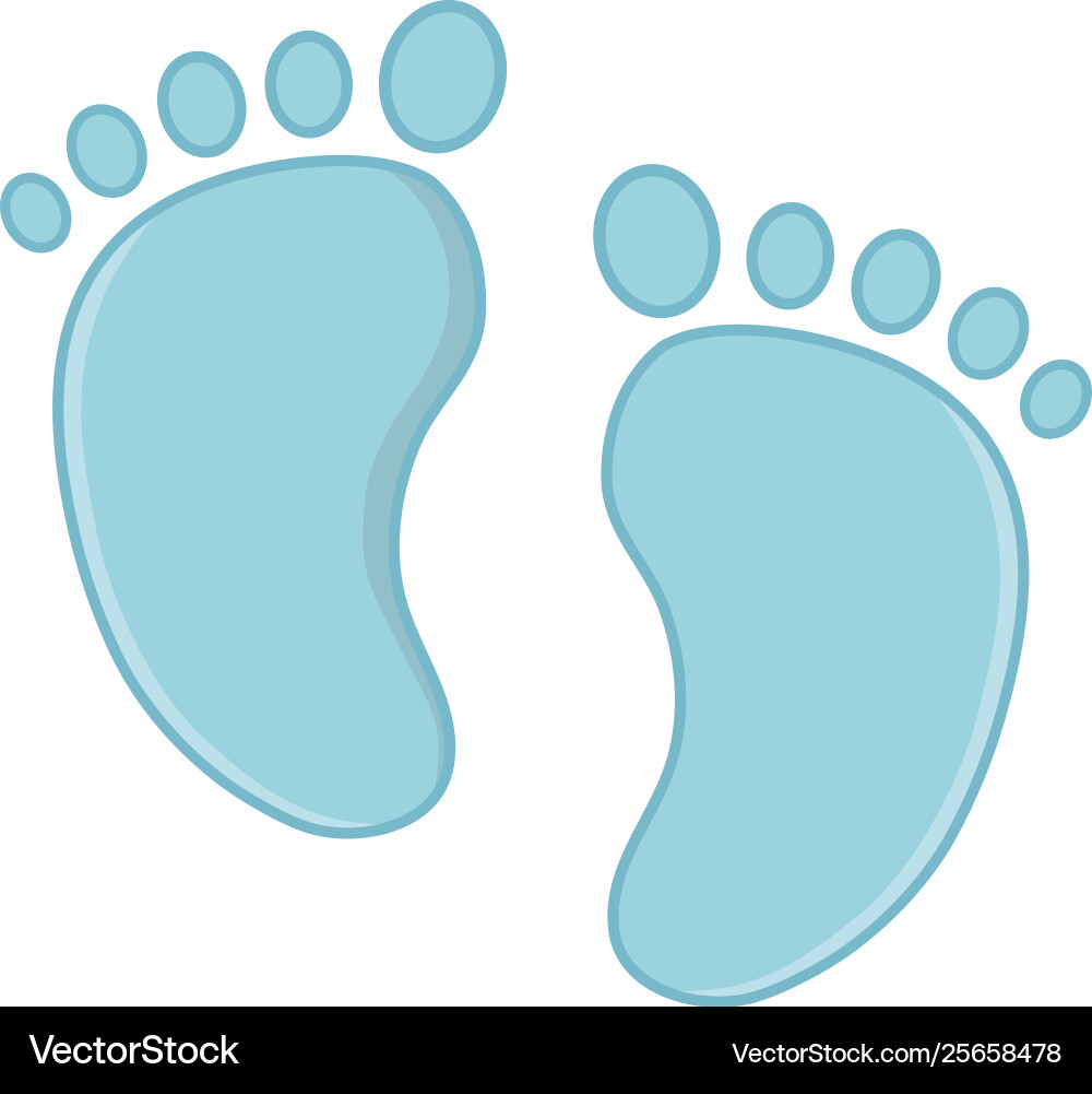 Footmark icon cartoon Royalty Free Vector Image