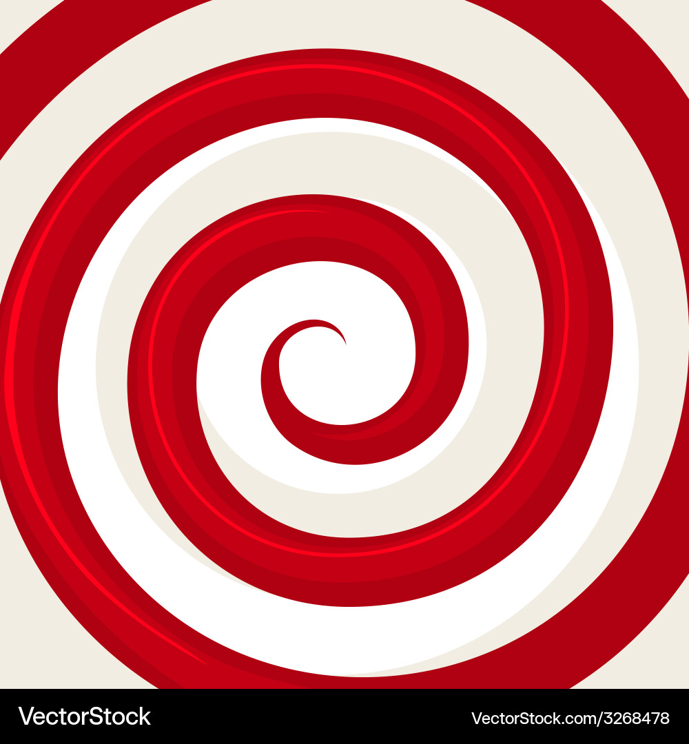 Red hypnosis spiral pattern optical Royalty Free Vector
