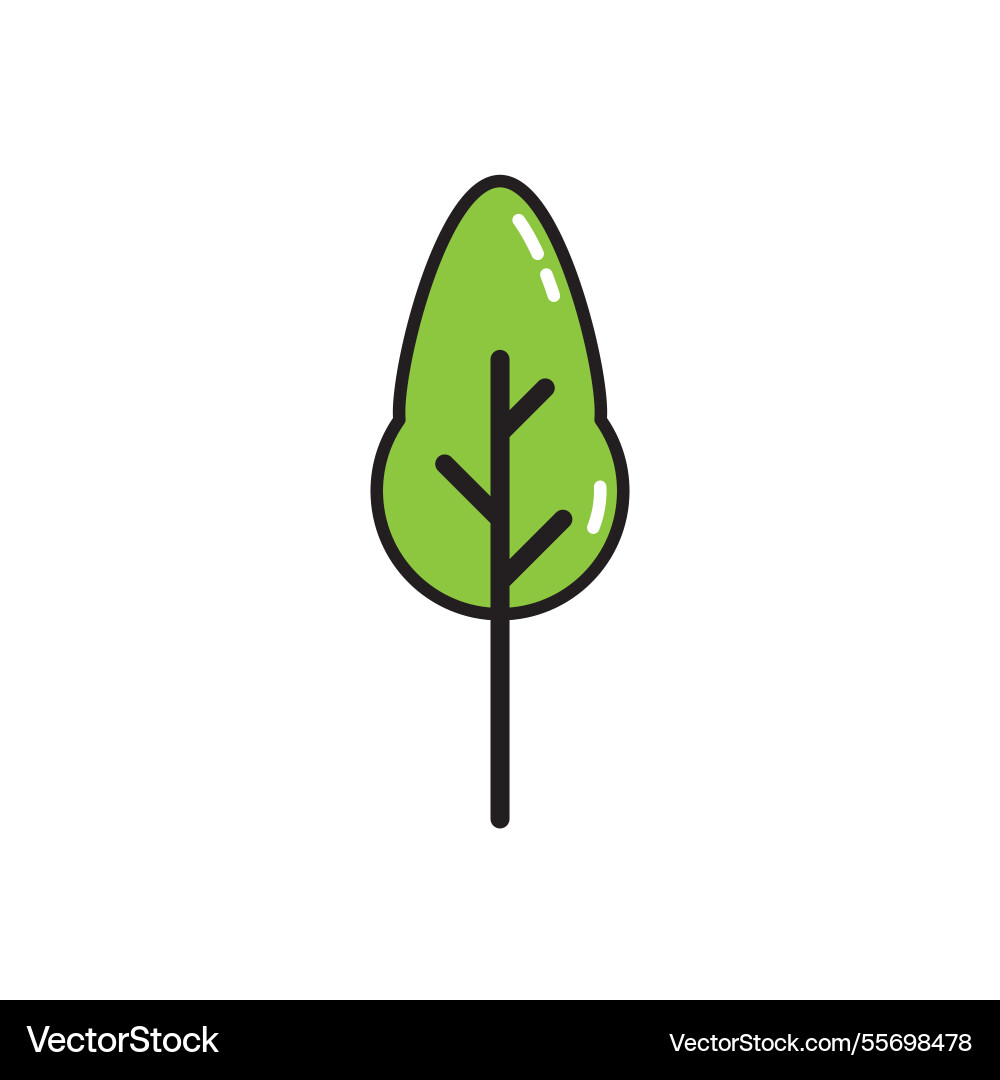 Tree nature Royalty Free Vector Image - VectorStock