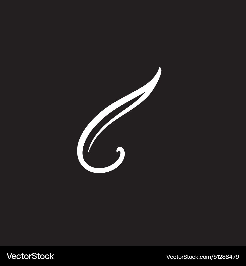 Cursive - high quality logo ideal for t-shirt Vector Image