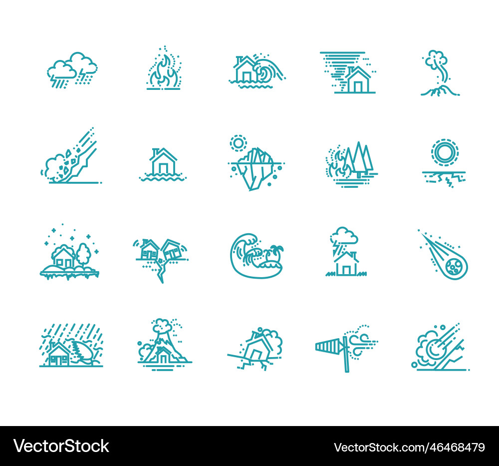 Natural disaster Royalty Free Vector Image - VectorStock