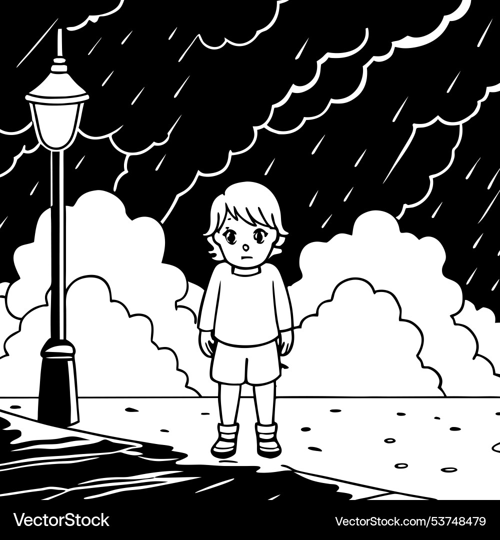 Scary background stranger things horror isekai Vector Image