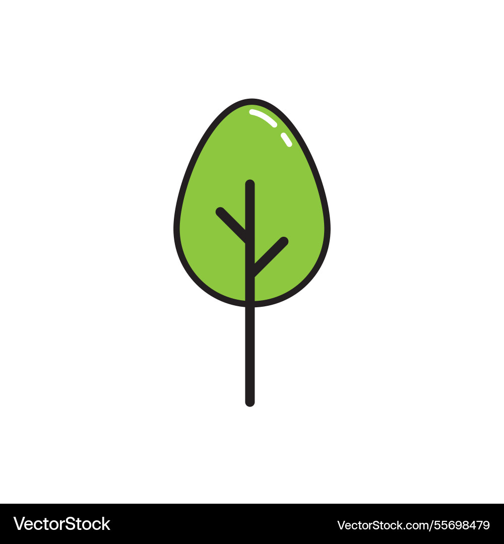 Tree nature Royalty Free Vector Image - VectorStock