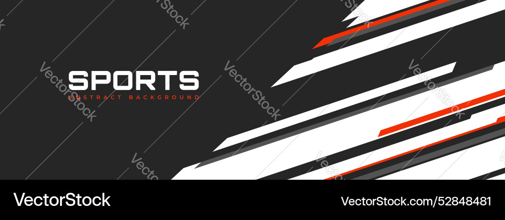 Abstract modern black sports banner background Vector Image