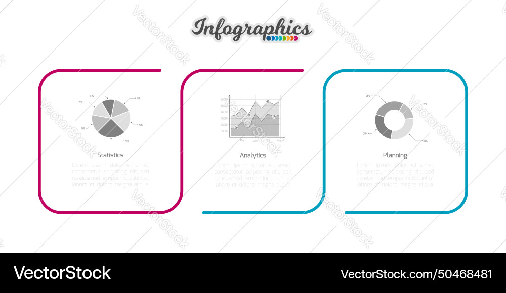 Infographic timeline template for chart diagram Vector Image