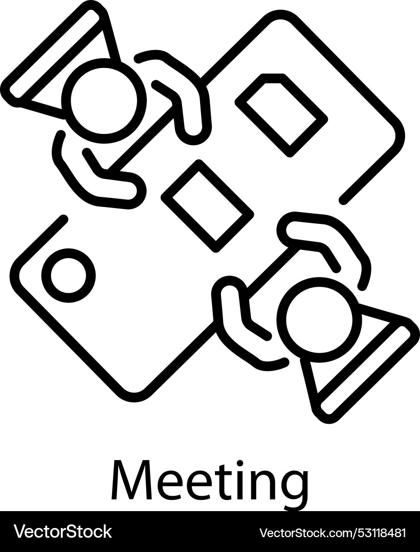 Meeting Royalty Free Vector Image - VectorStock