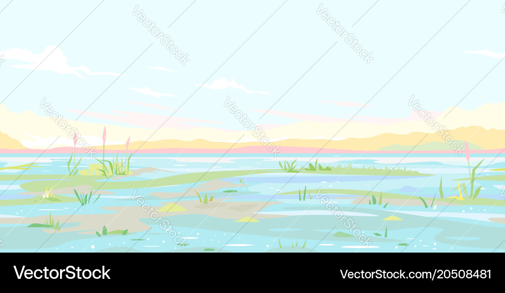 River flood waters background Royalty Free Vector Image
