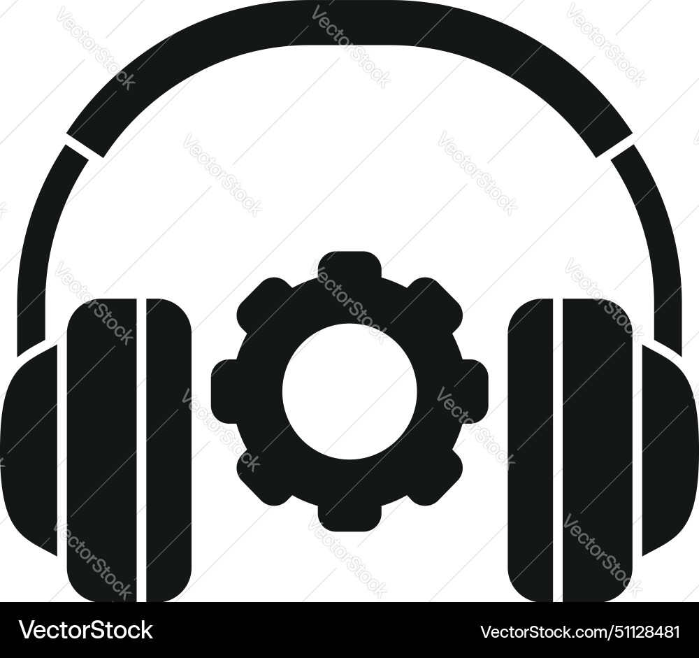 Support chat call tech icon simple support Vector Image