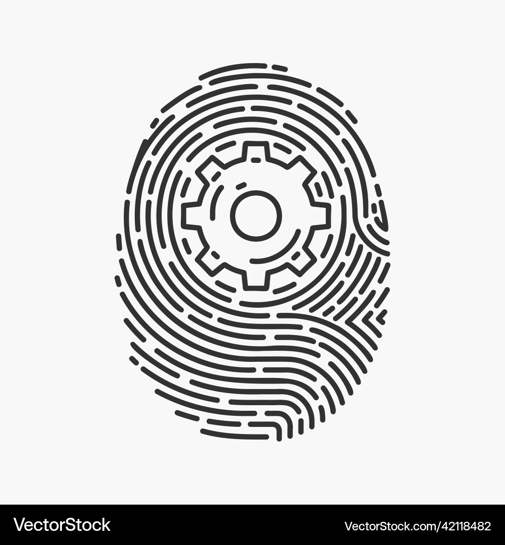 DNA Fingerprint Technology Concept Royalty Free Vector Image