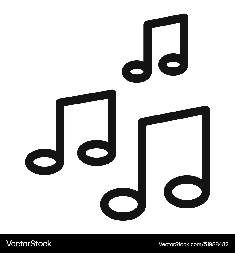 Entertainment music note icon ideal for audio Vector Image