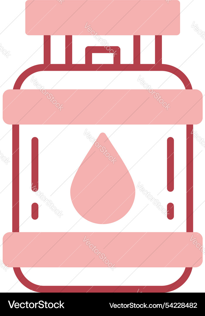 Propane line fill icon Royalty Free Vector Image