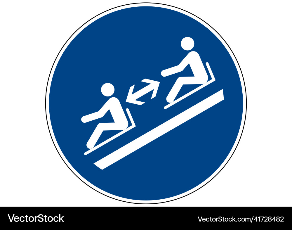 Safe distance Royalty Free Vector Image - VectorStock