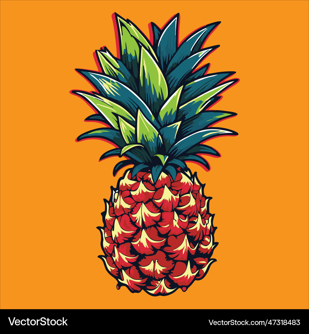 Artistic pineapple design for your creative endeav