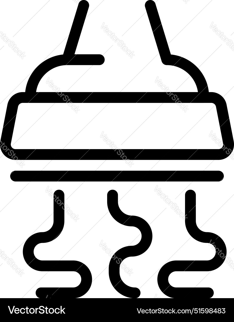 Conditioner hanging on wall blowing cold air Vector Image