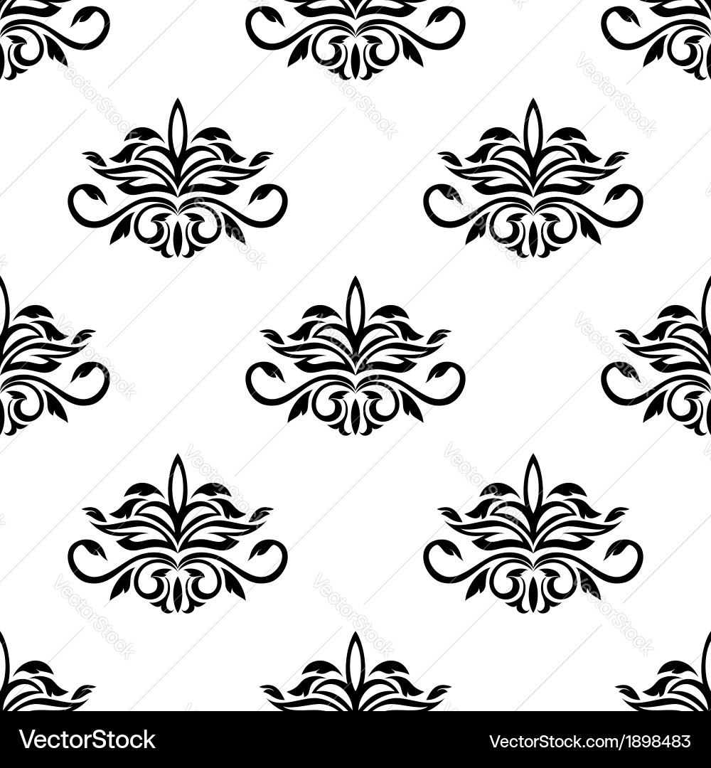 Damask Swirl Pattern Royalty Free Vector Image