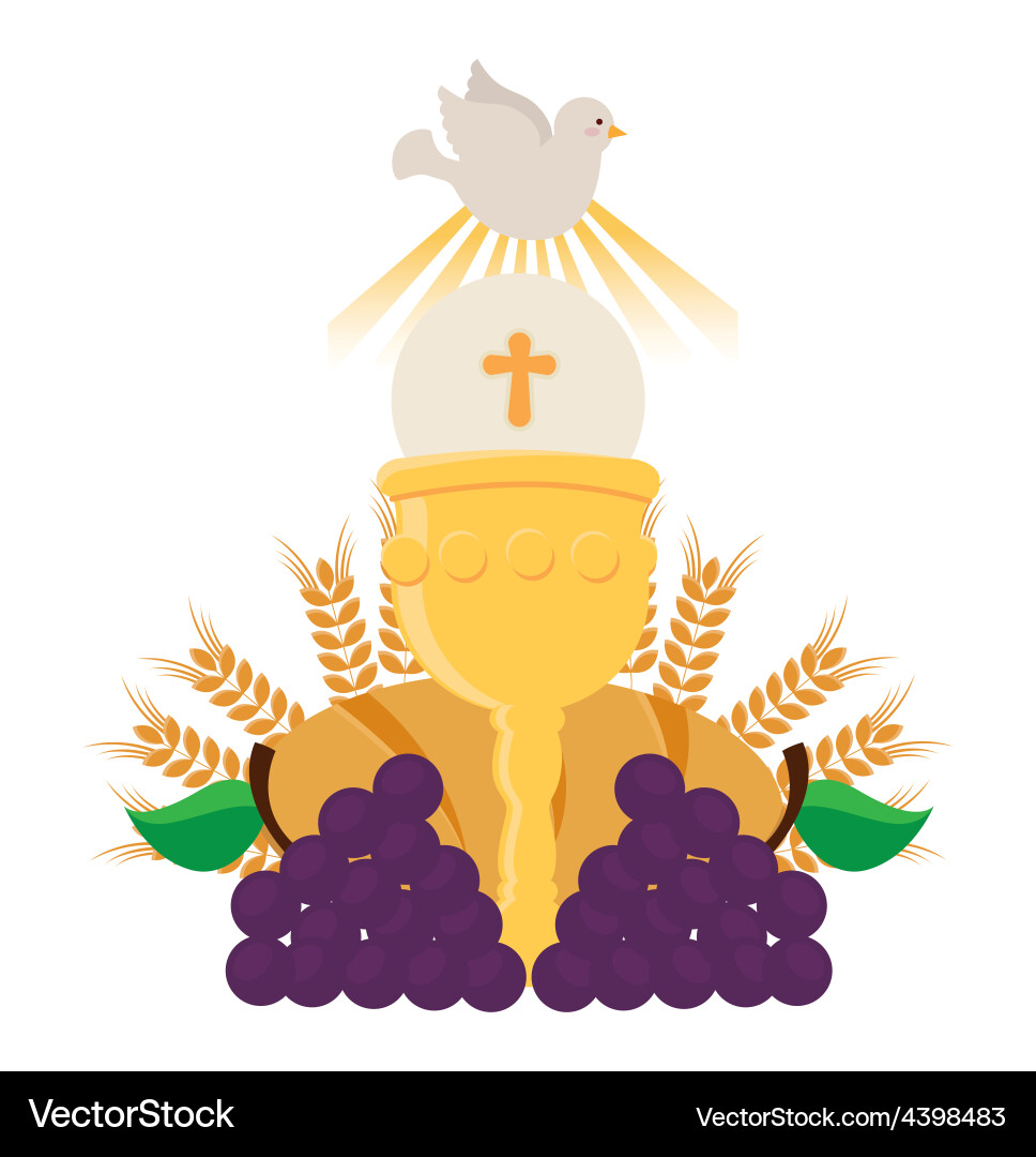 First communion Royalty Free Vector Image - VectorStock