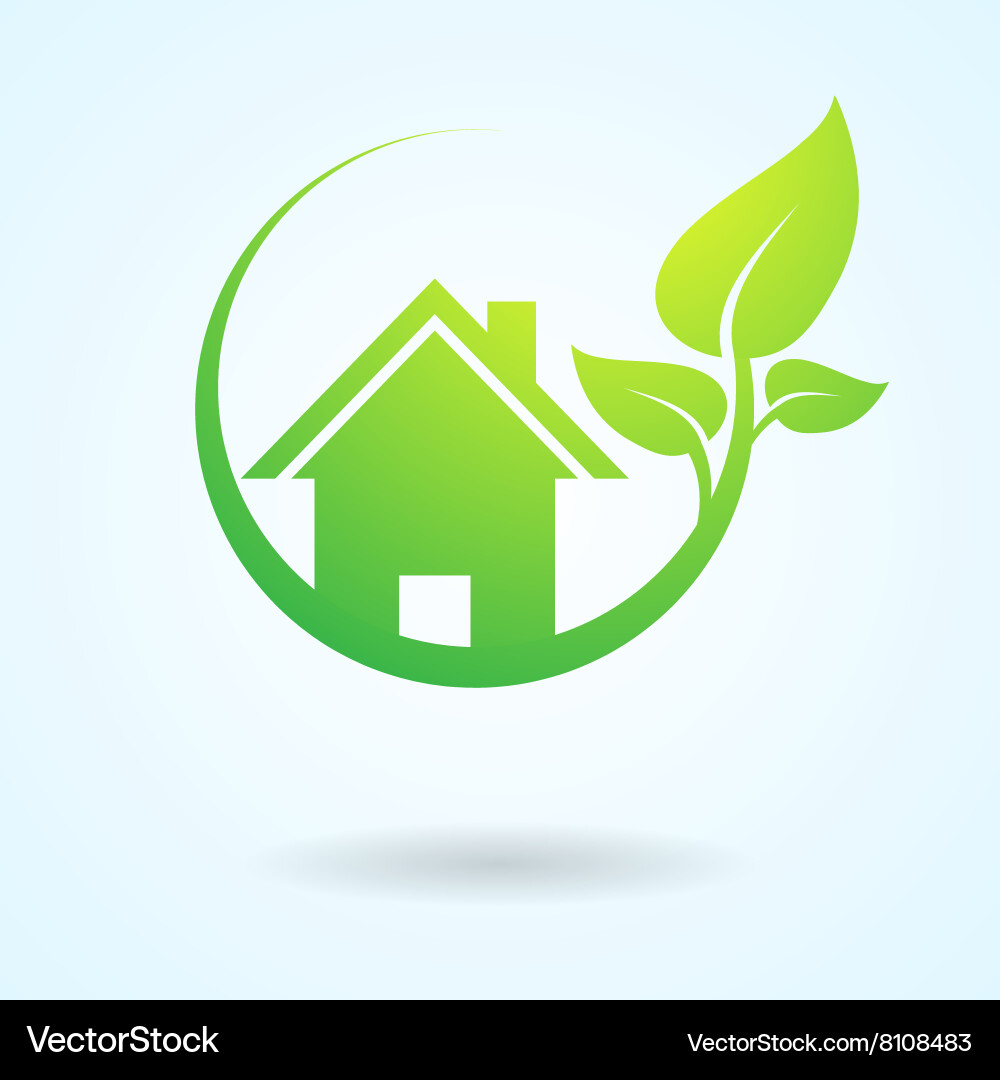 Green nature real estate Royalty Free Vector Image