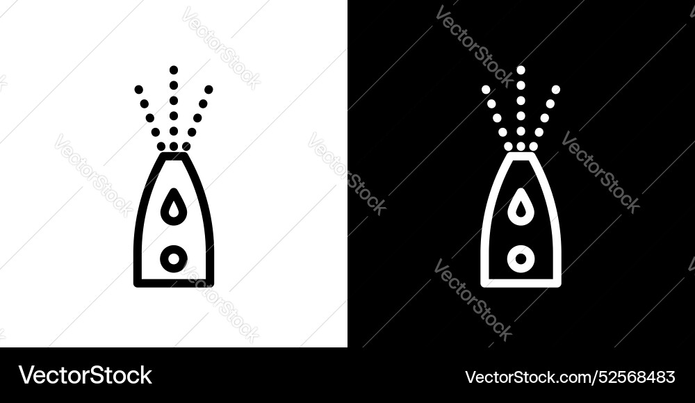 Humidifier icon set on white background Royalty Free Vector
