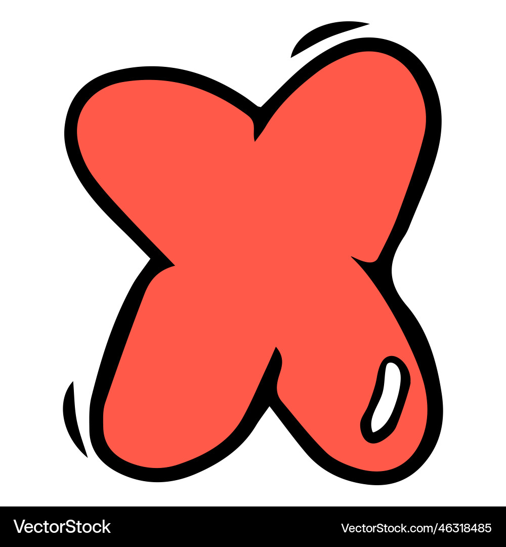 Letter X In Graffiti X Letter Graffiti Dripping Alphabet Font Stock
