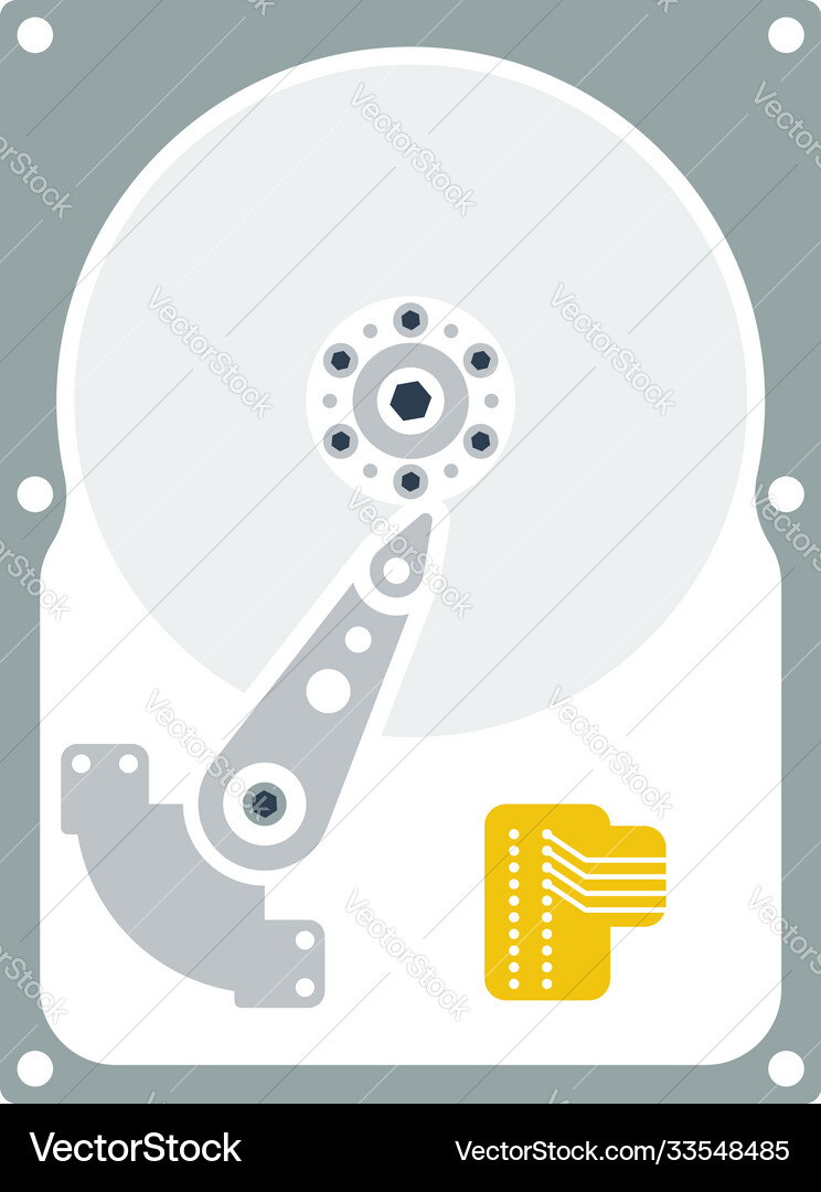 Hdd icon Royalty Free Vector Image - VectorStock