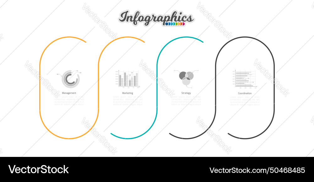 Infographic timeline template for chart diagram Vector Image