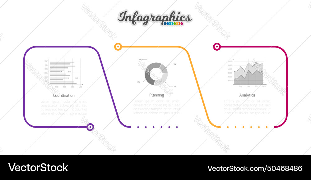 Infographic timeline template for chart diagram Vector Image
