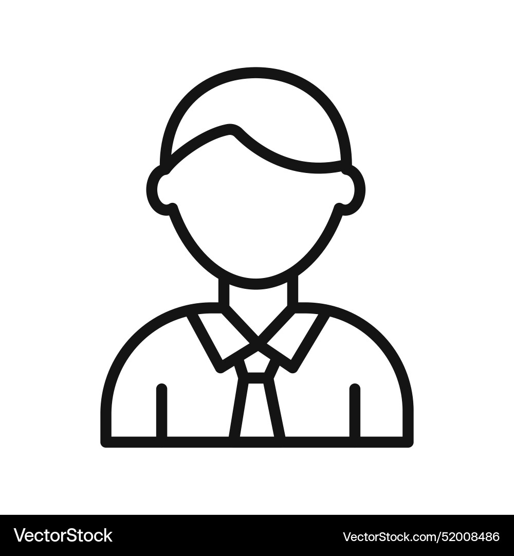 Professional man icon for business profiles Vector Image