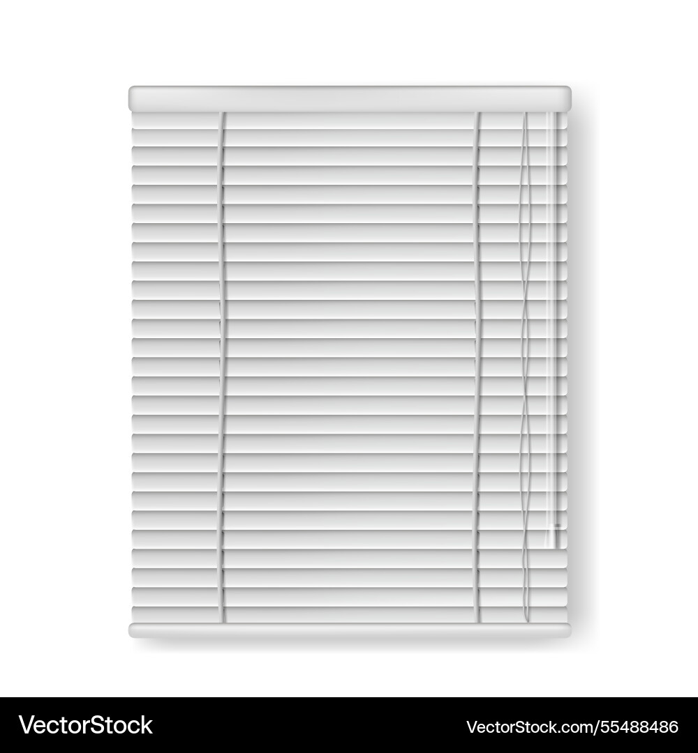 Realistic isolated window blinds Royalty Free Vector Image