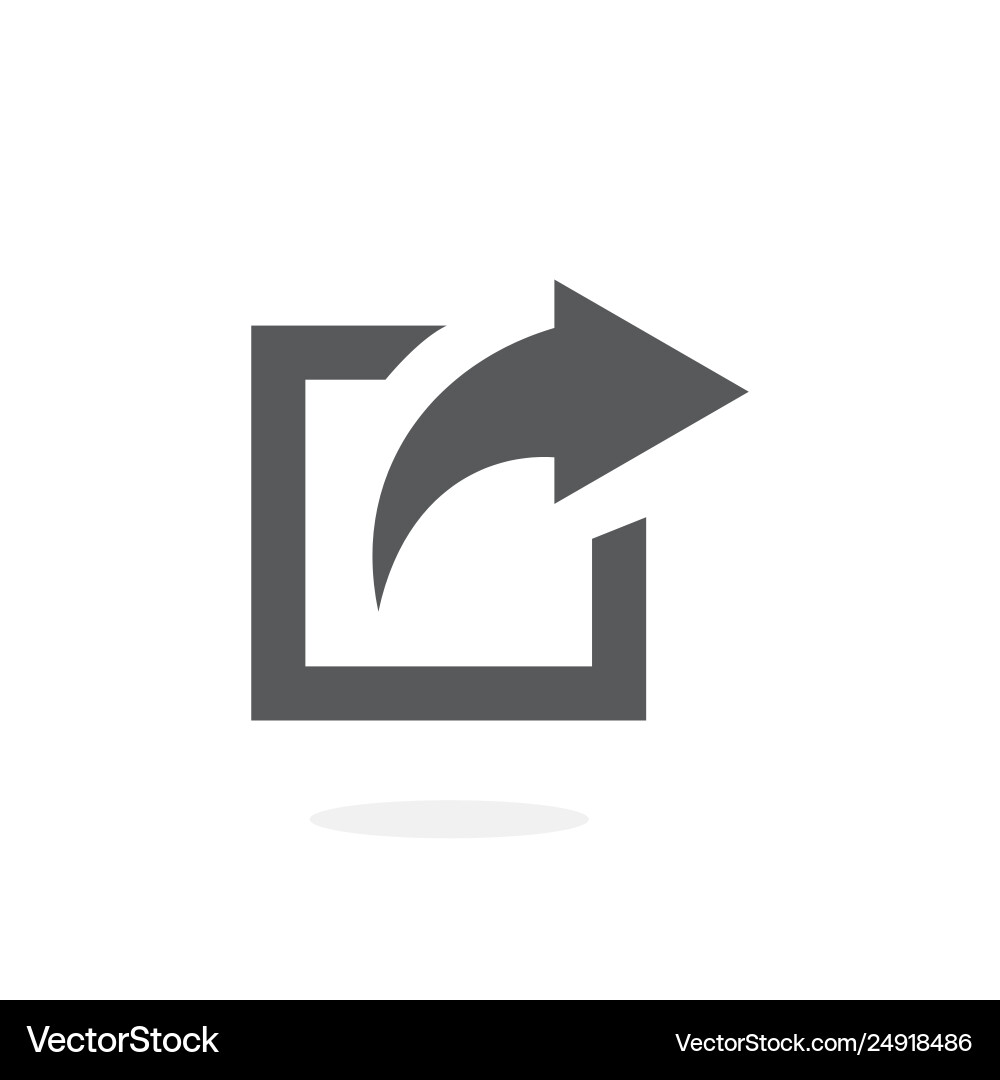 Share Button Icon Royalty Free Vector Image - VectorStock