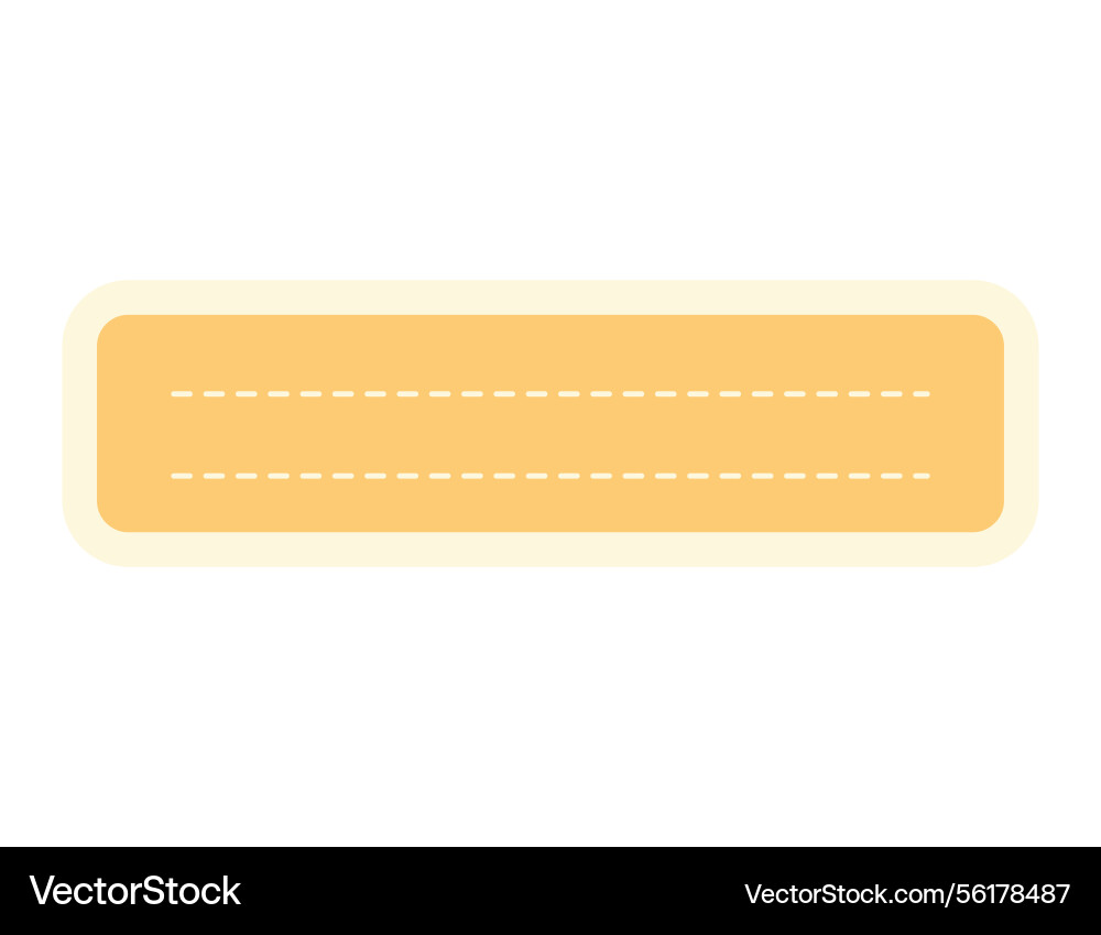 Cartoon task planner element isolated cute paper Vector Image