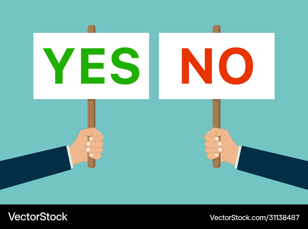 Yes Or No Sign
