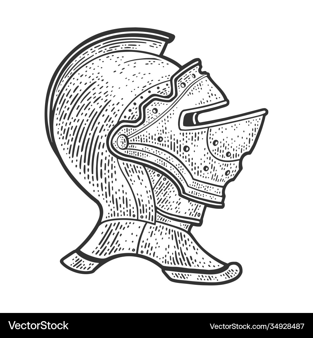 Medieval Knight Helmet Drawing Medieval Knight Helmet | Women's