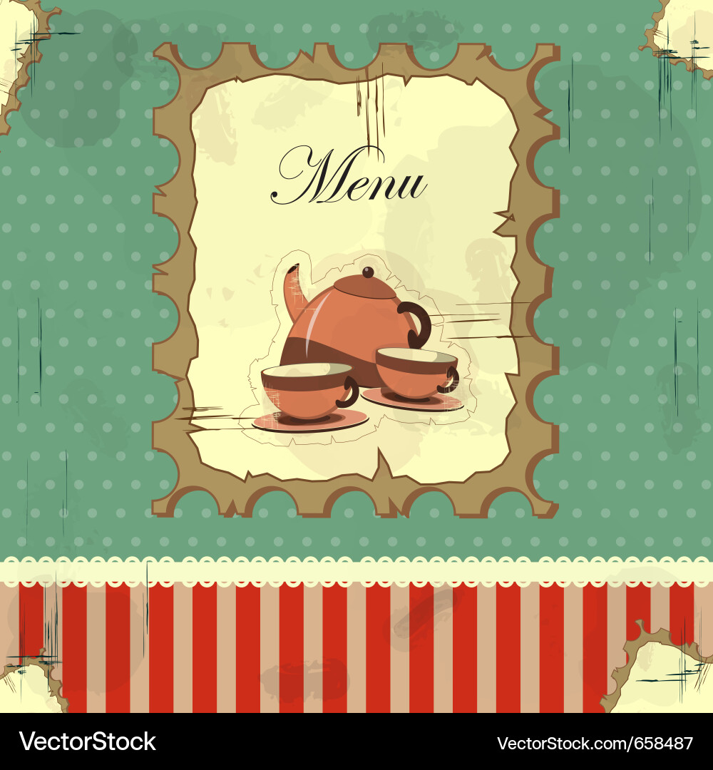 Menu cover Royalty Free Vector Image - VectorStock